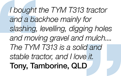TYM Tractors Australia|Features Specifications & Tractors For Sale